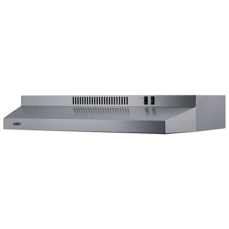 Summit 30 in. Standard Style Range Hood with 2 Speed Settings, 140 CFM ...