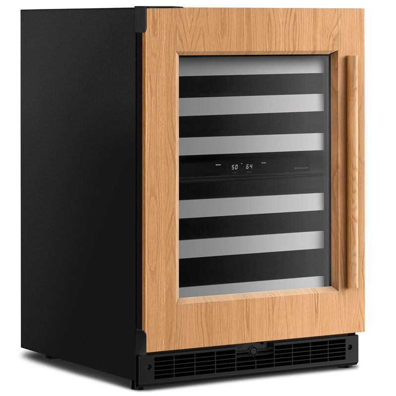 KitchenAid 24 in. Undercounter Left Hinged Wine Cooler with Metal Racks ...