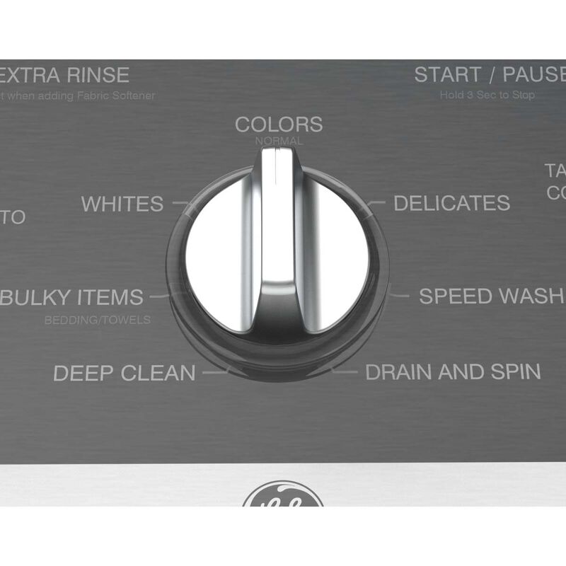 GE 27 in. 4.3 cu. ft. Top Load Washer with Stainless Steel Basket, 5-yr ...
