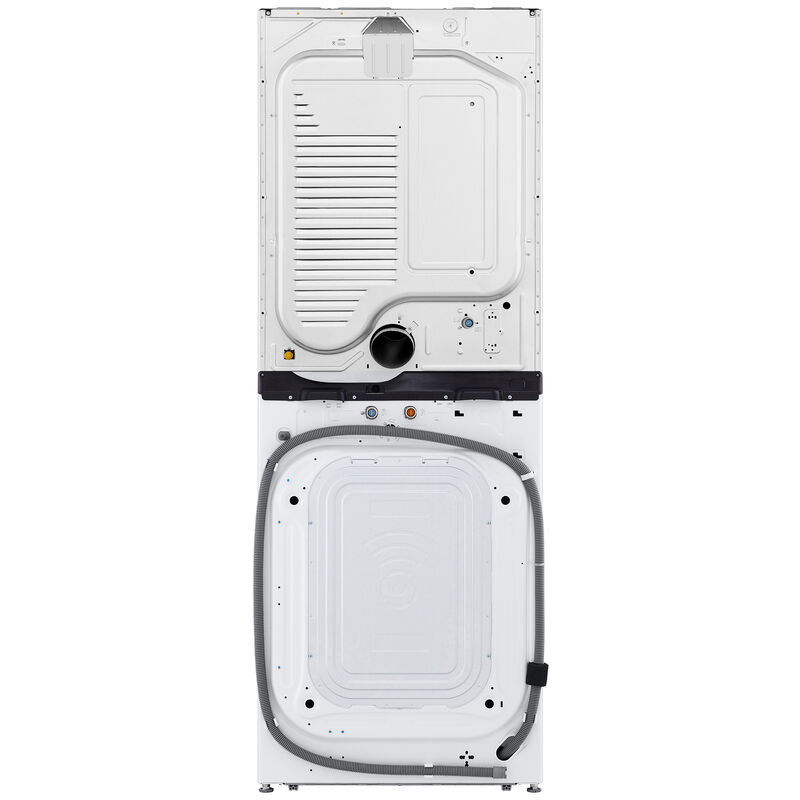 LG 27 in. 5.0 cu. ft. Smart Gas Front Load WashTower with AI Sensor Dry ...