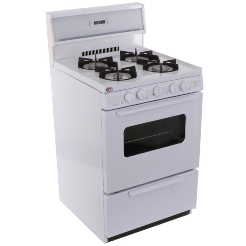 Premier 24 in. 3.0 cu. ft. Oven Freestanding Gas Range with 4 Sealed ...
