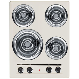 Summit 24 in. 4-Burner Electric Cooktop - Bisque | P.C. Richard & Son
