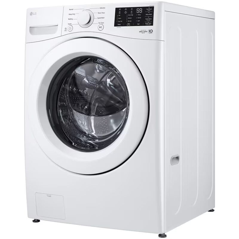 LG 27 in. 5.0 cu. ft. Stackable Front Load Washer with 6 Motion ...