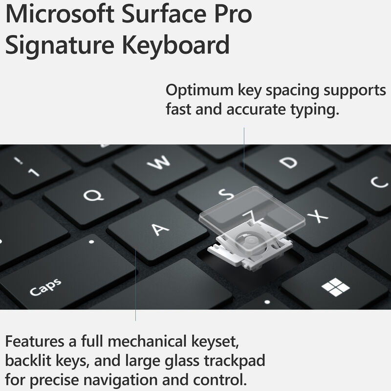 Microsoft Surface Pro Signature Keyboard with Slim Pen 2 - Sapphire | P ...