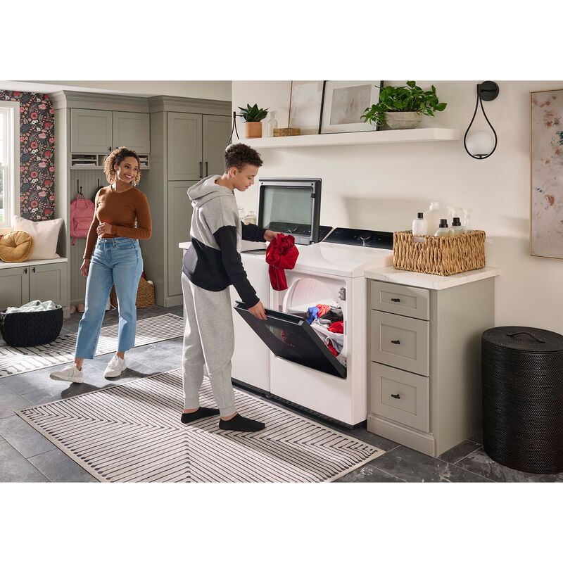 LG 27 in. 7.3 cu. ft. Smart Gas Dryer with EasyLoad Door & AI Sensor ...