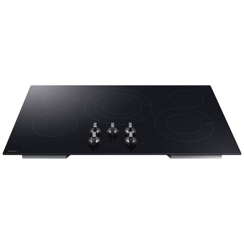Samsung 36 in. 5-Burner Smart Electric Cooktop with Simmer Burner ...