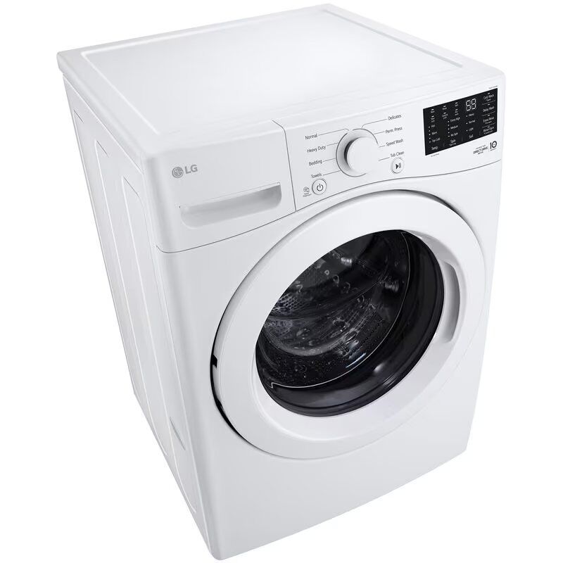 LG 27 in. 5.0 cu. ft. Stackable Front Load Washer with 6 Motion ...