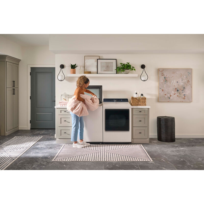 LG 27 in. 7.3 cu. ft. Smart Gas Dryer with EasyLoad Door & AI Sensor ...