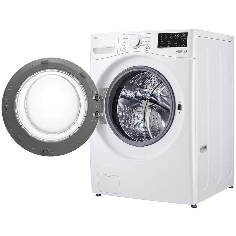 LG 27 in. 5.0 cu. ft. Stackable Front Load Washer with 6 Motion ...