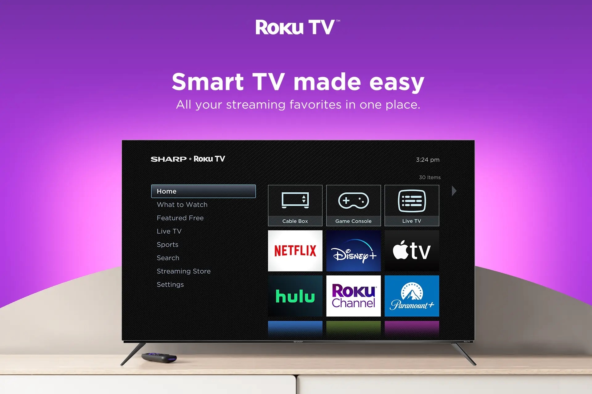 Sharp - 75" Class LED 4K UHD Smart Roku TV | P.C. Richard & Son