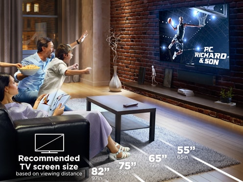 Living Room Tv Size Guide | Baci Living Room