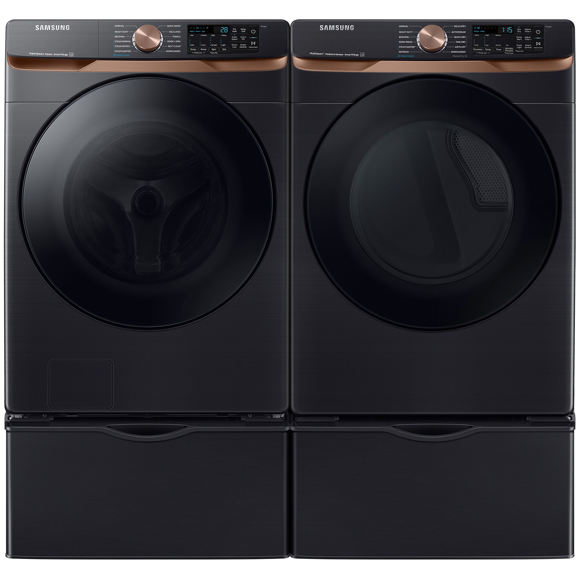 Samsung 27 in. 5.0 cu. ft. Smart Stackable Front Load Washer with Super ...