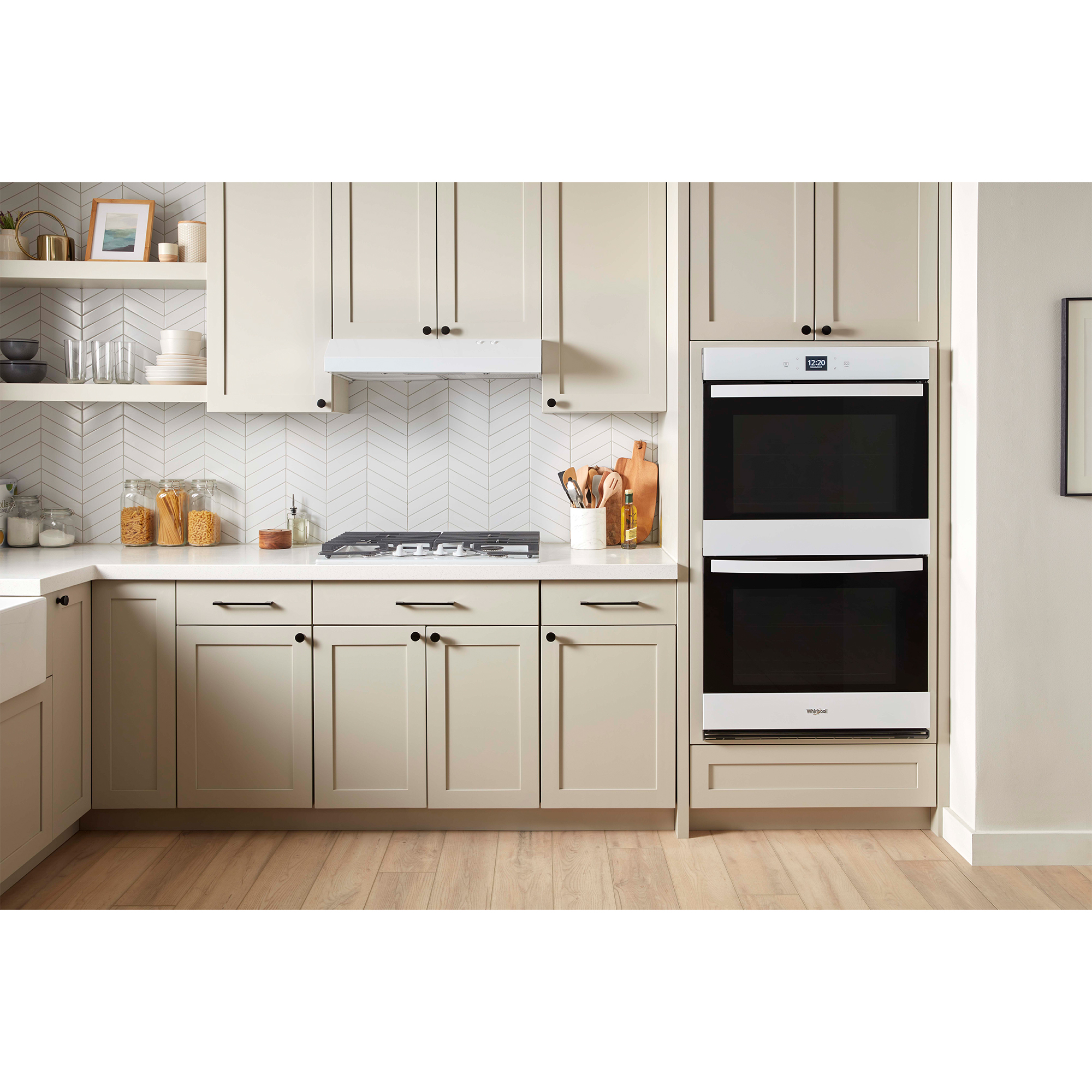 Whirlpool 27 in. 8.6 cu. ft. Smart Top Control Electric Double Wall ...