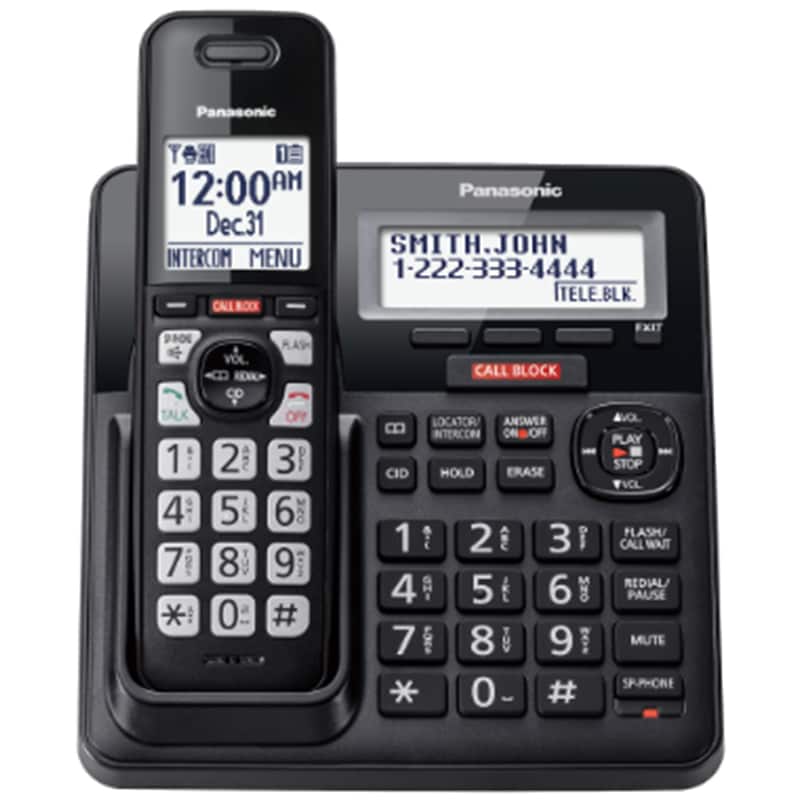Panasonic Cordless Phone with Advanced Call Block, One-Ring Scam Alert ...