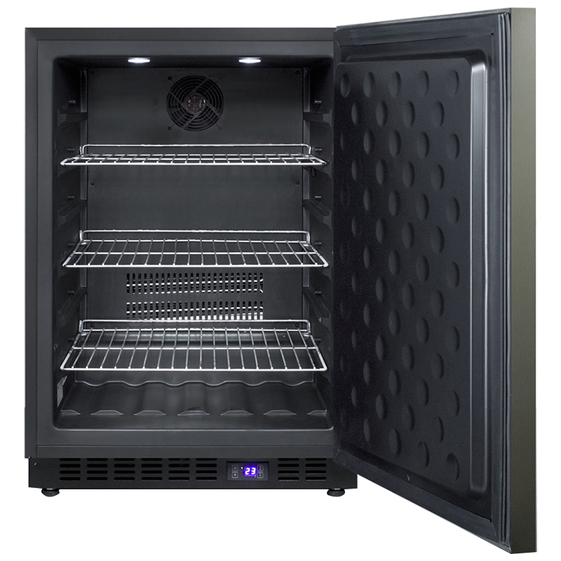 Summit 24 in. 4.7 cu. ft. Built-In Frost Free Compact Upright Freezer ...