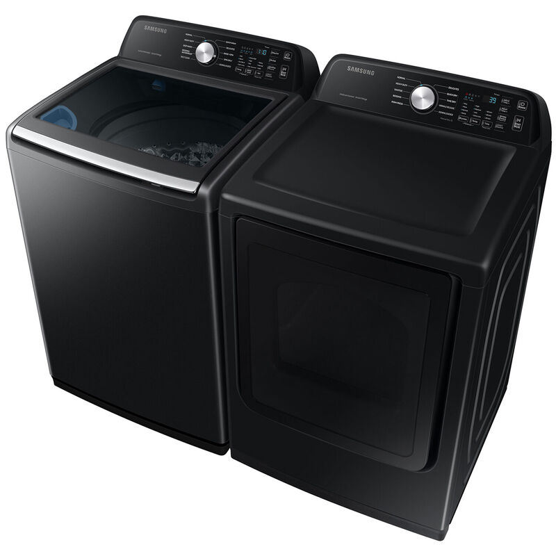 Samsung 27 in. 7.4 cu. ft. Smart Electric Dryer with Sanitize Cycle ...