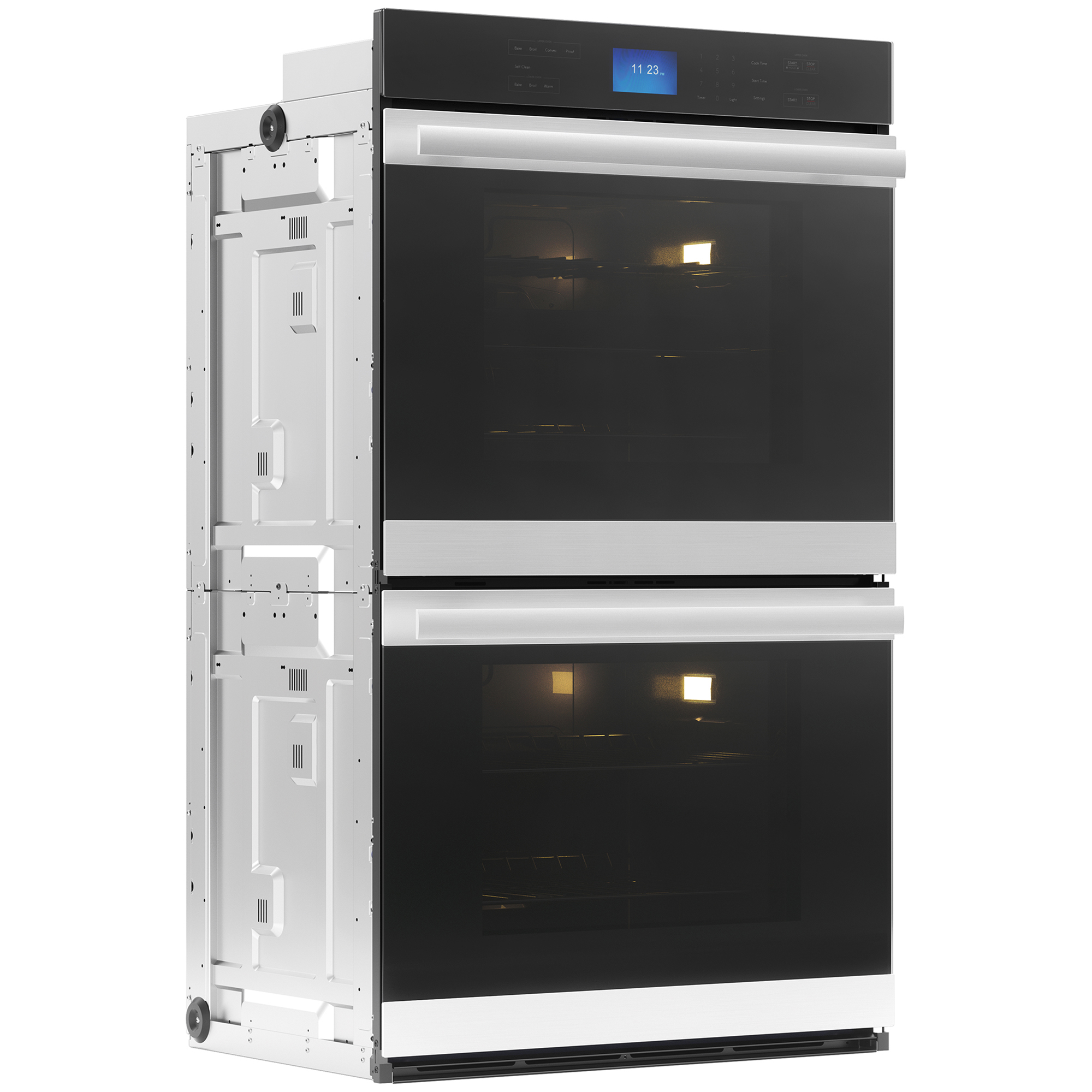 Sharp 30 in. 10 cu. ft. Top Control Electric Double Wall Oven with True ...