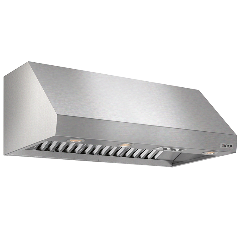 Wolf 48 in. Canopy Pro Style Range Hood, Ducted Venting & 3 Halogen ...