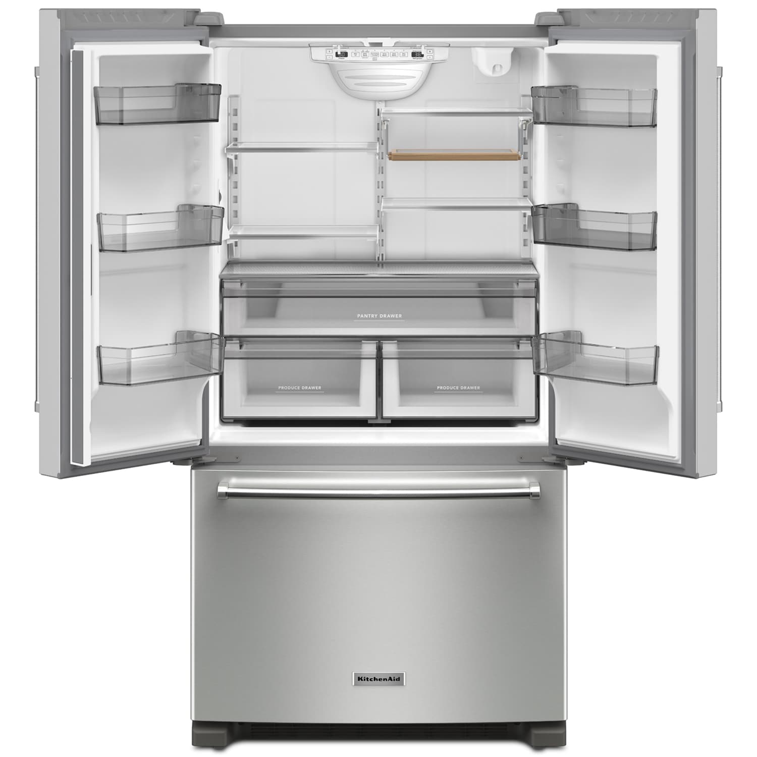 KitchenAid 36 in. 20 cu. ft. Counter Depth French Door Refrigerator ...