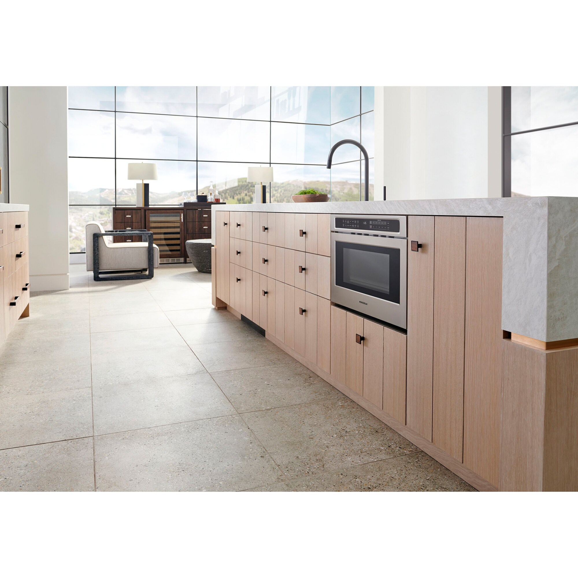 Monogram 24 in. 1.2 cu. ft. 1000W Drawer Microwave with Sensor Cooking ...