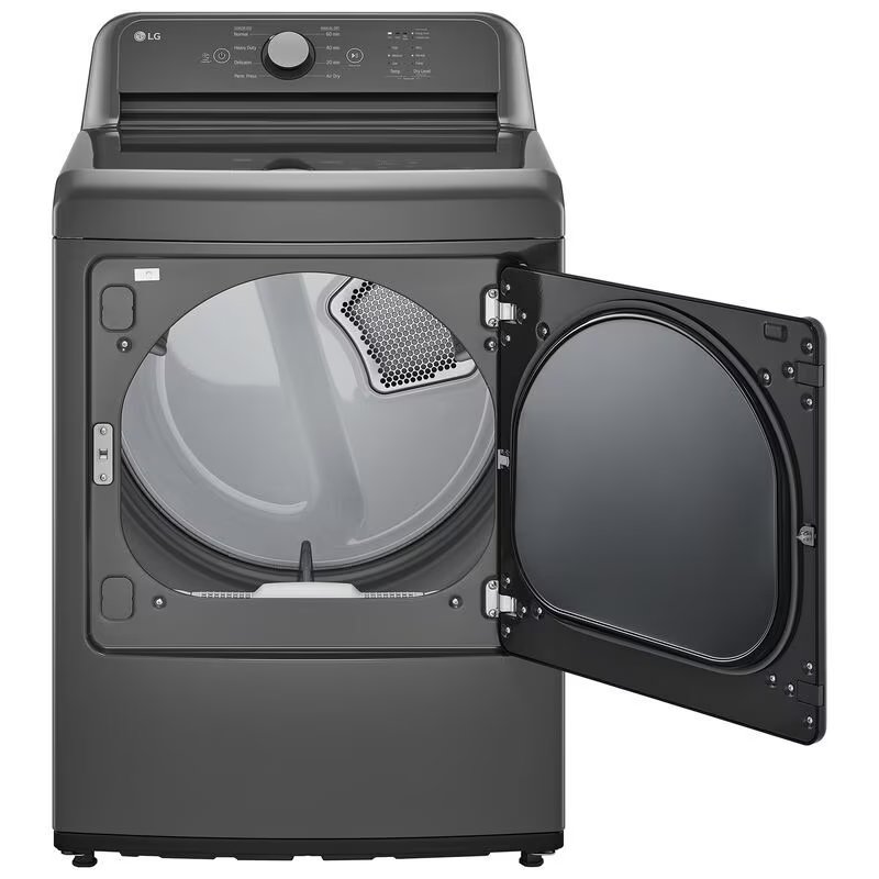 LG 27 in. 7.3 cu. ft. Electric Dryer with FlowSense Duct Clogging ...