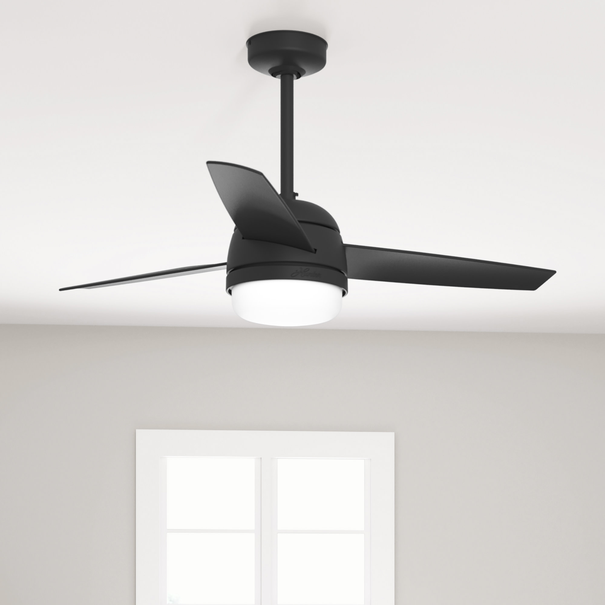 Hunter Midtown 48 in. Ceiling Fan with LED Light Kit and Handheld ...