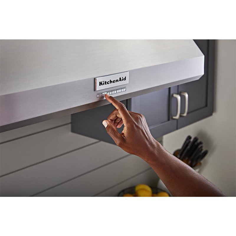 KitchenAid 36 in. Ducted Canopy Pro Style Style Range Hood with 4 Fan ...