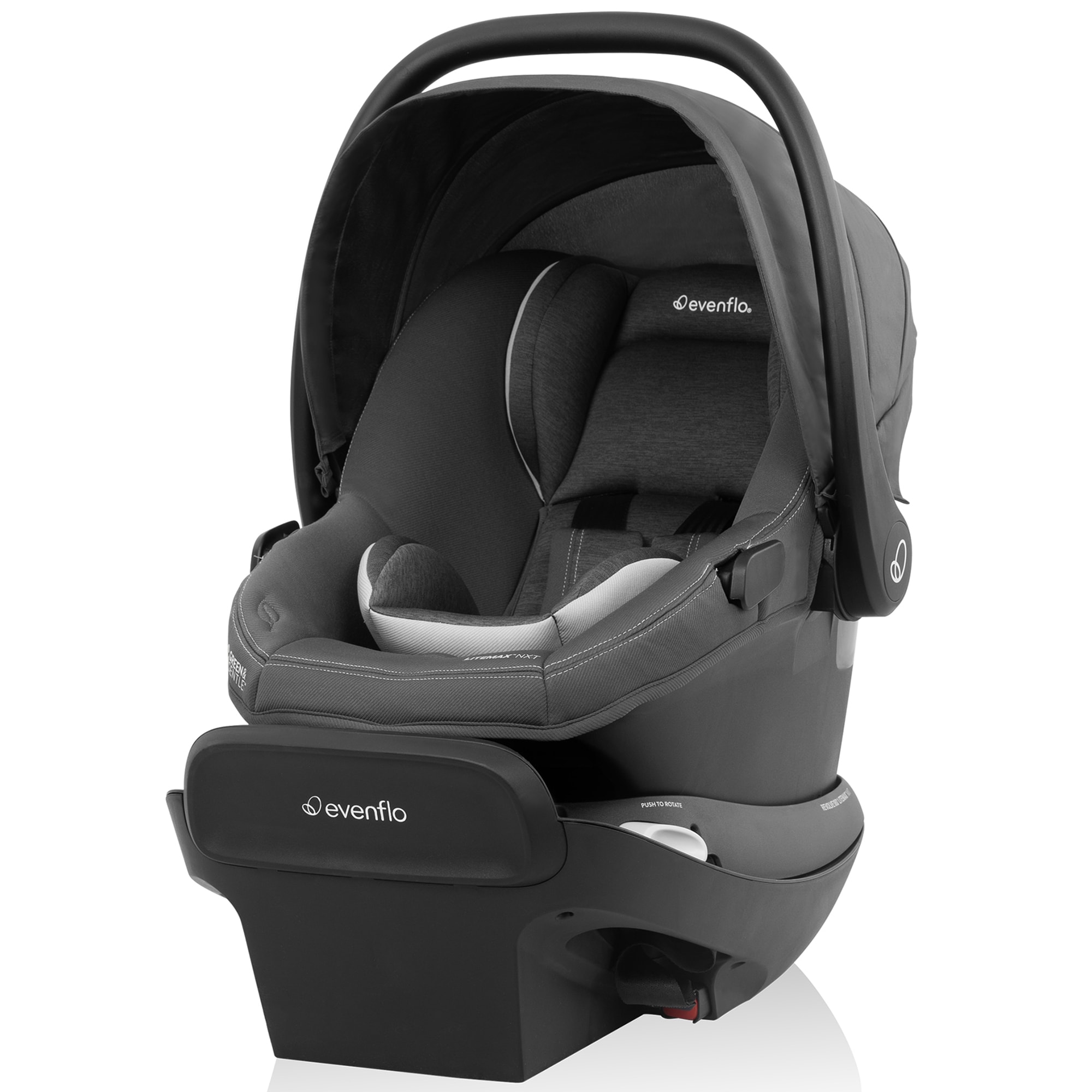 Evenflo Revolve 180 Litemax NXT Rotational Infant Car Seat with Green ...