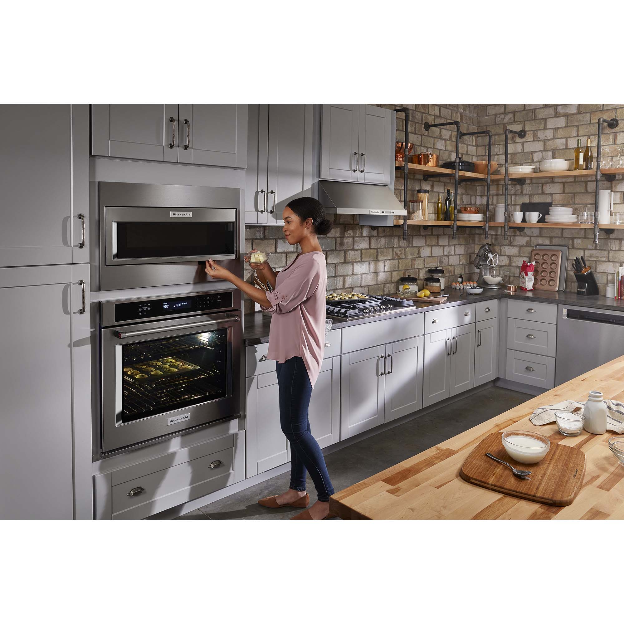 KitchenAid 30 in. Convertible Standard Style Range Hood with 585 CFM, 4 ...
