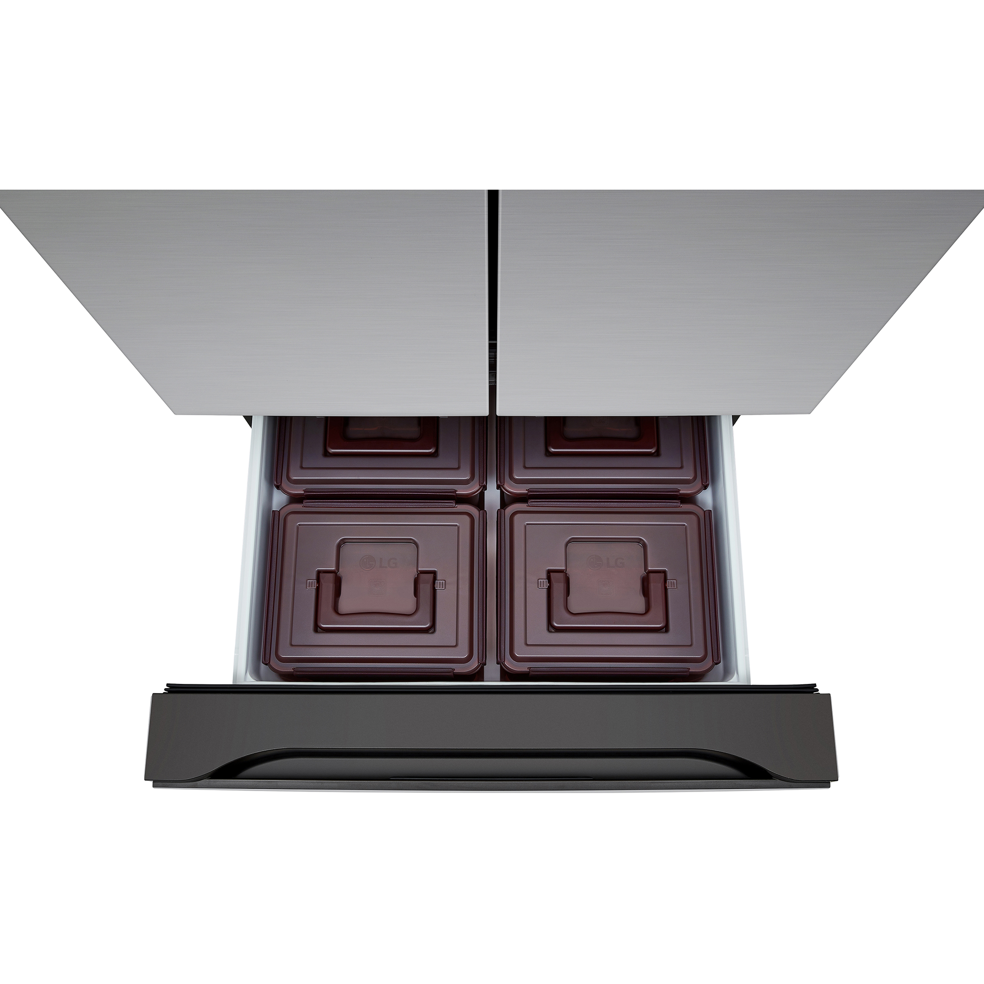 LG Kimchi/Specialty Food 30 in. 14.3 cu. ft. Smart 4-Door French Door ...