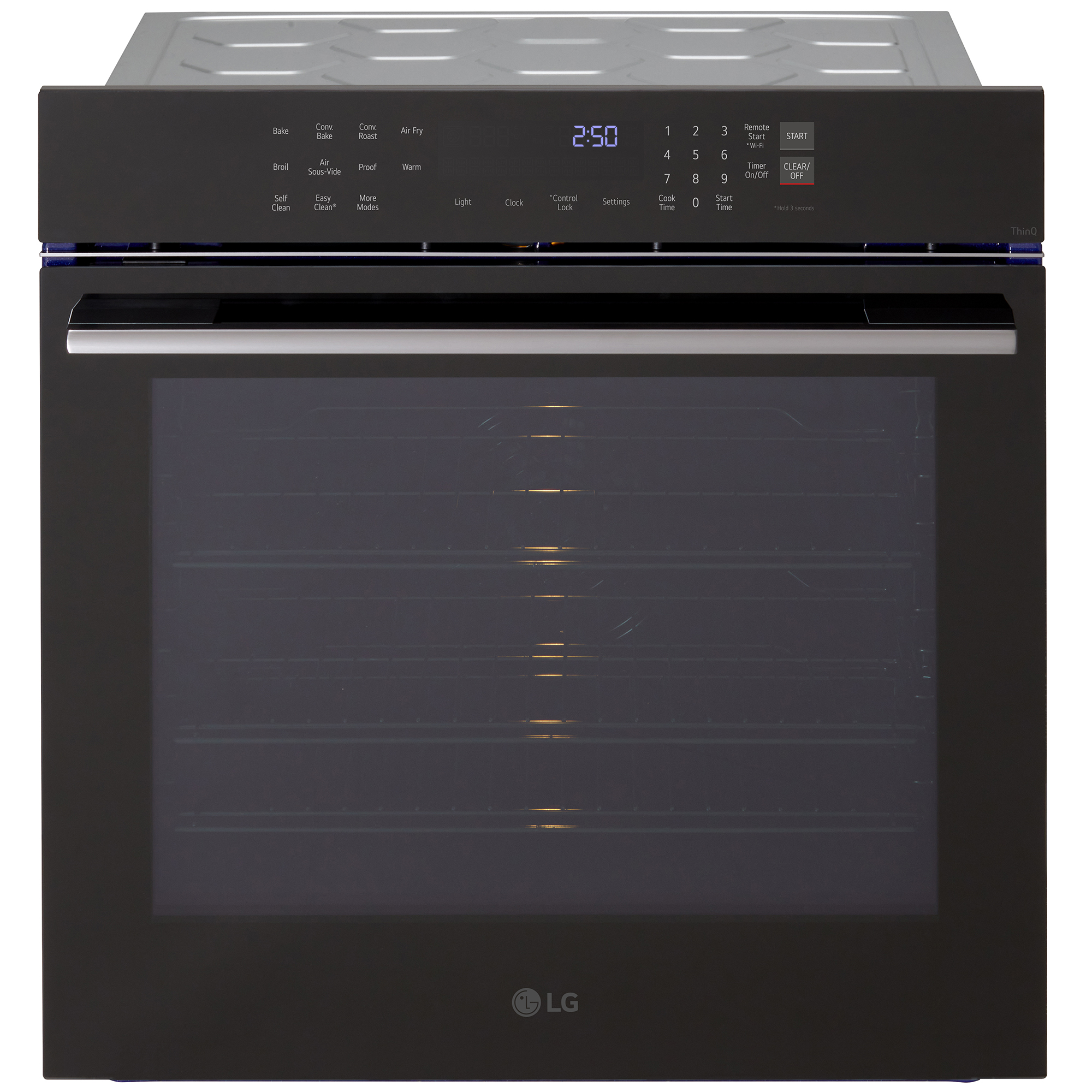 LG 24 in. 3 cu. ft. Smart Electric Single Wall Oven with True European ...