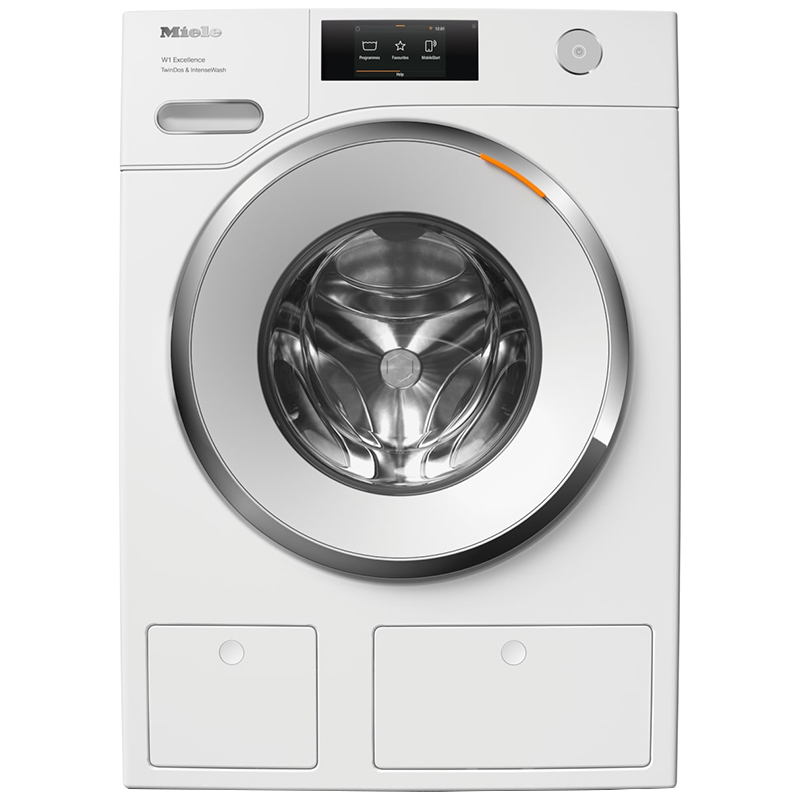 Miele TwinDos 24 in. 2.26 cu. ft. Smart Stackable Front Load Washer ...
