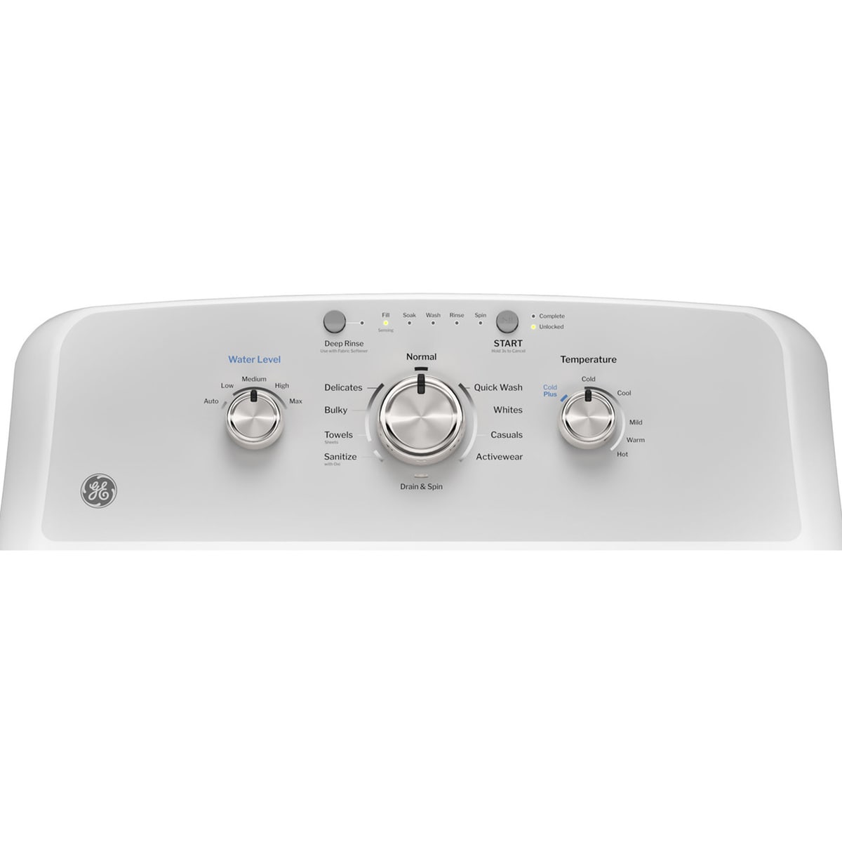 GE 27 in. 4.3 cu. ft. Top Load Washer with Stainless Steel Basket, Cold ...