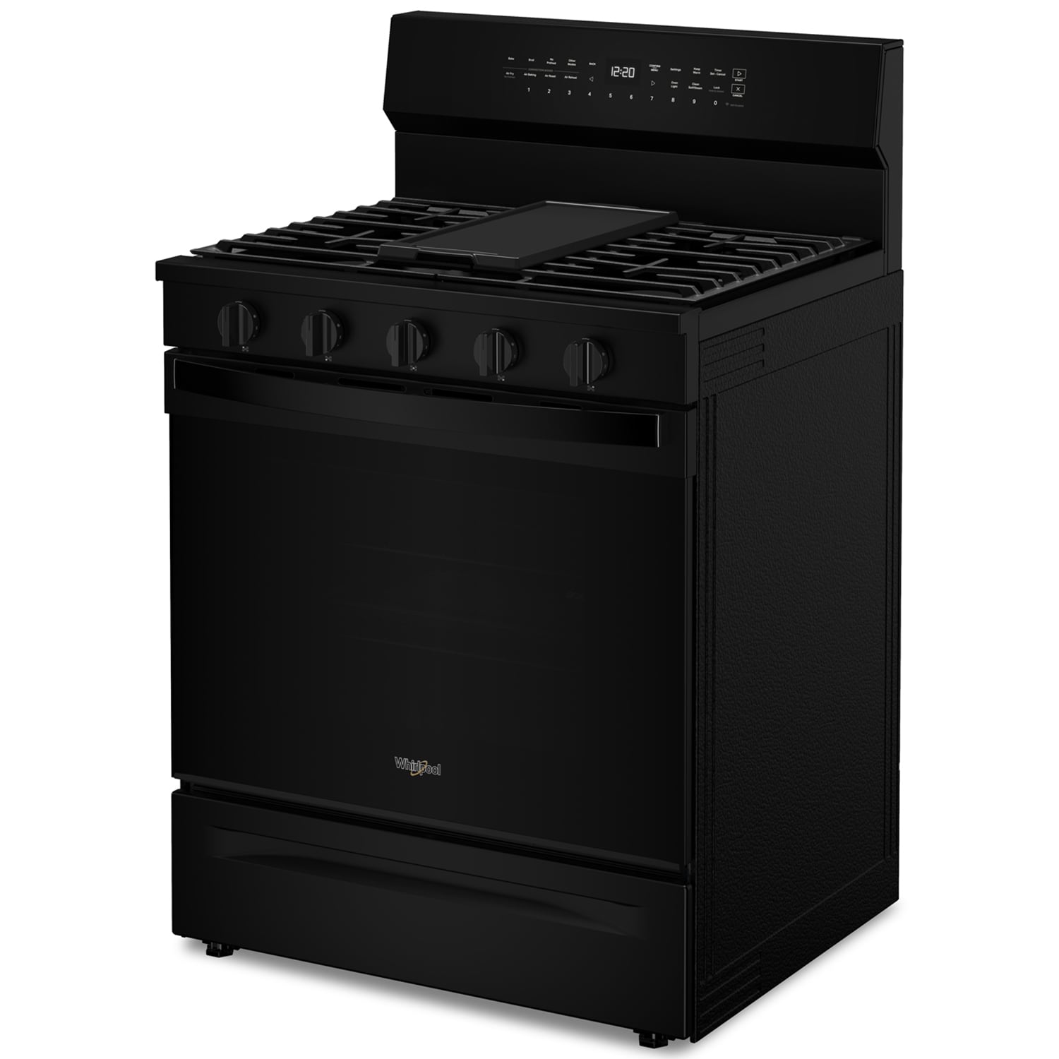 Whirlpool 30 in. 5 cu. ft. Smart Air Fry True European Convection Gas ...