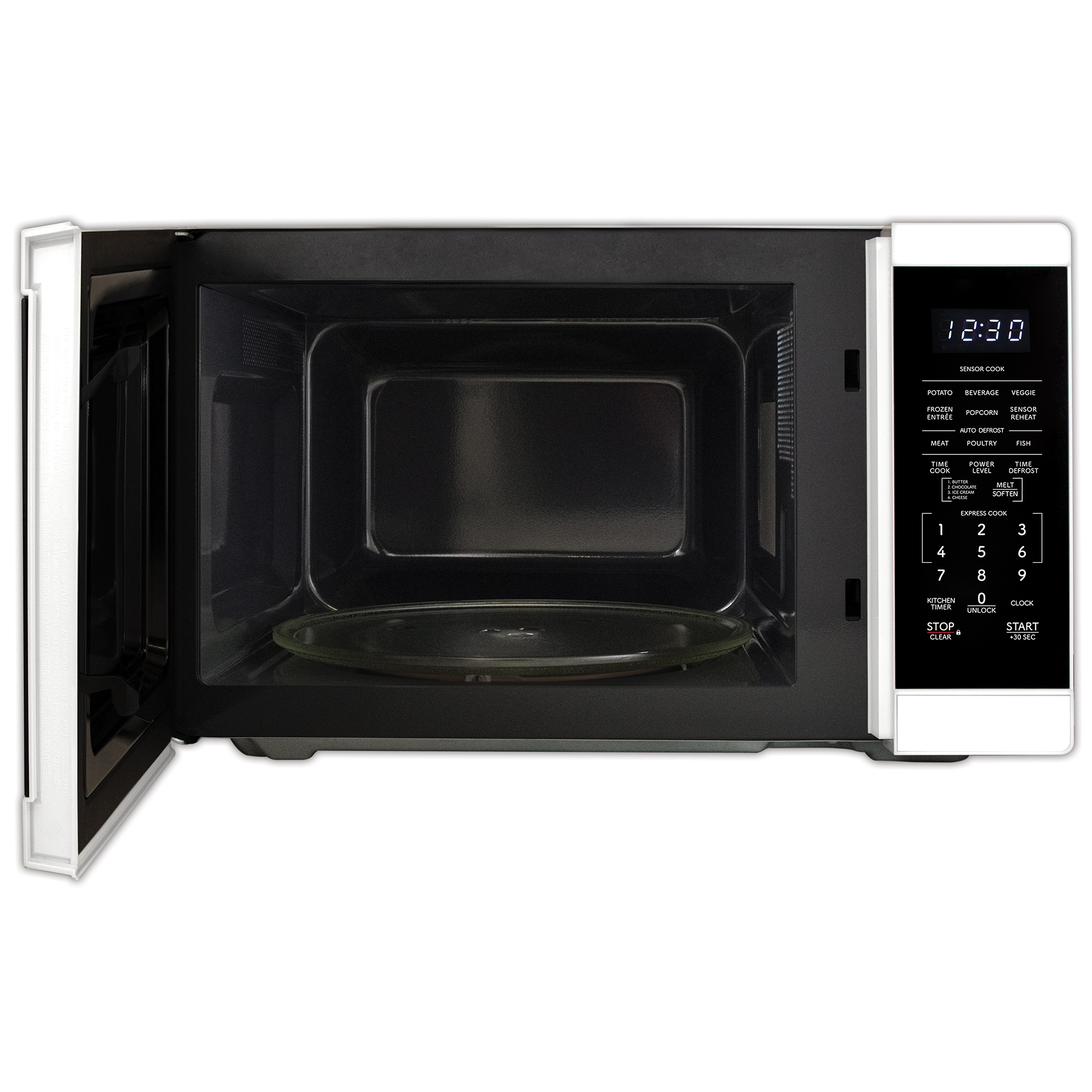 Sharp 20 in. 1.4 cu. ft. 1100W Countertop Microwave with Sensor Cooking ...