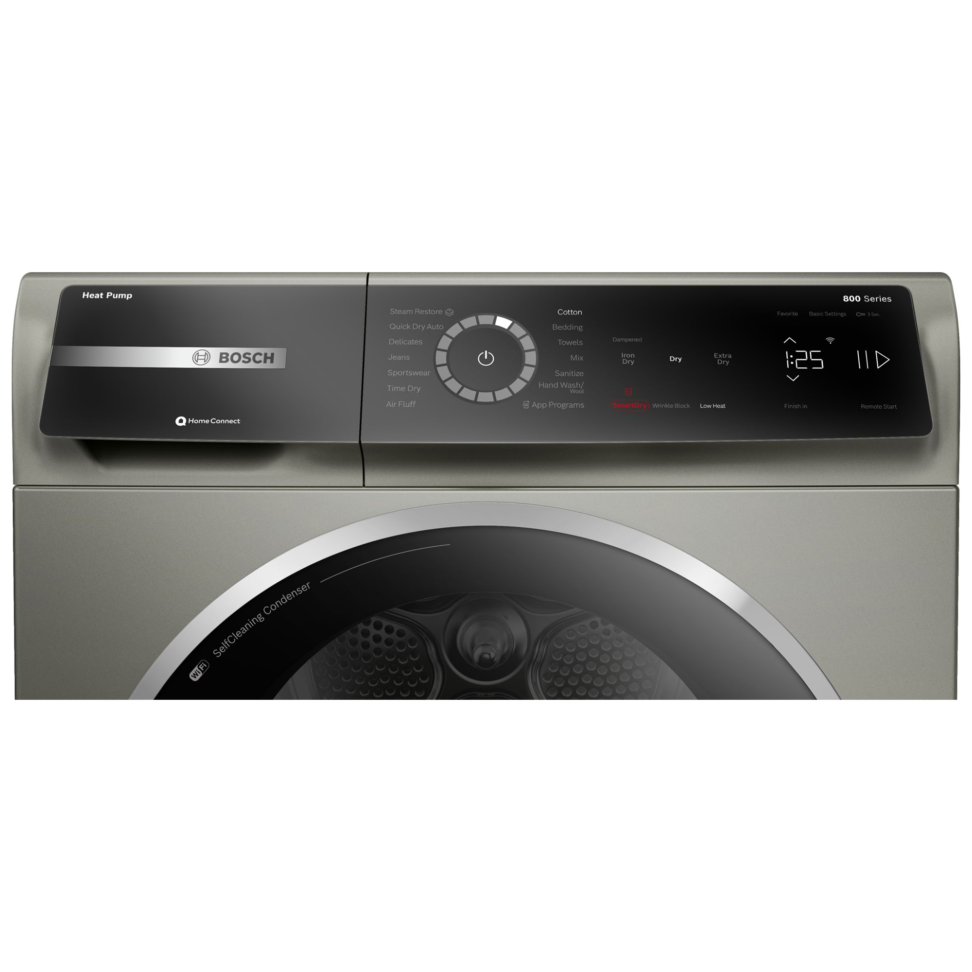 Bosch 800 Series 24 in. 4.0 cu. ft. Smart Stackable Ventless Electric ...