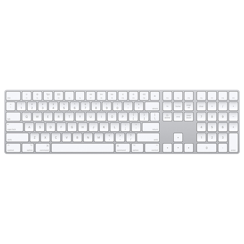 Apple Magic Keyboard with Numeric Keypad - White | P.C. Richard & Son