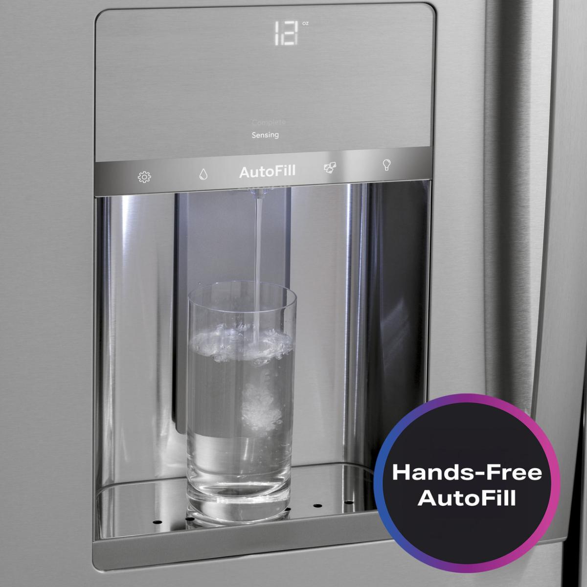 GE Profile 36 in. 22.4 cu. ft. Smart Counter Depth 4-Door French Door ...