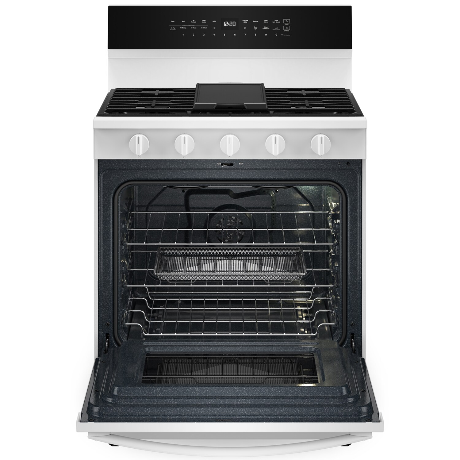 Whirlpool 30 in. 5 cu. ft. Smart Air Fry True European Convection Gas ...