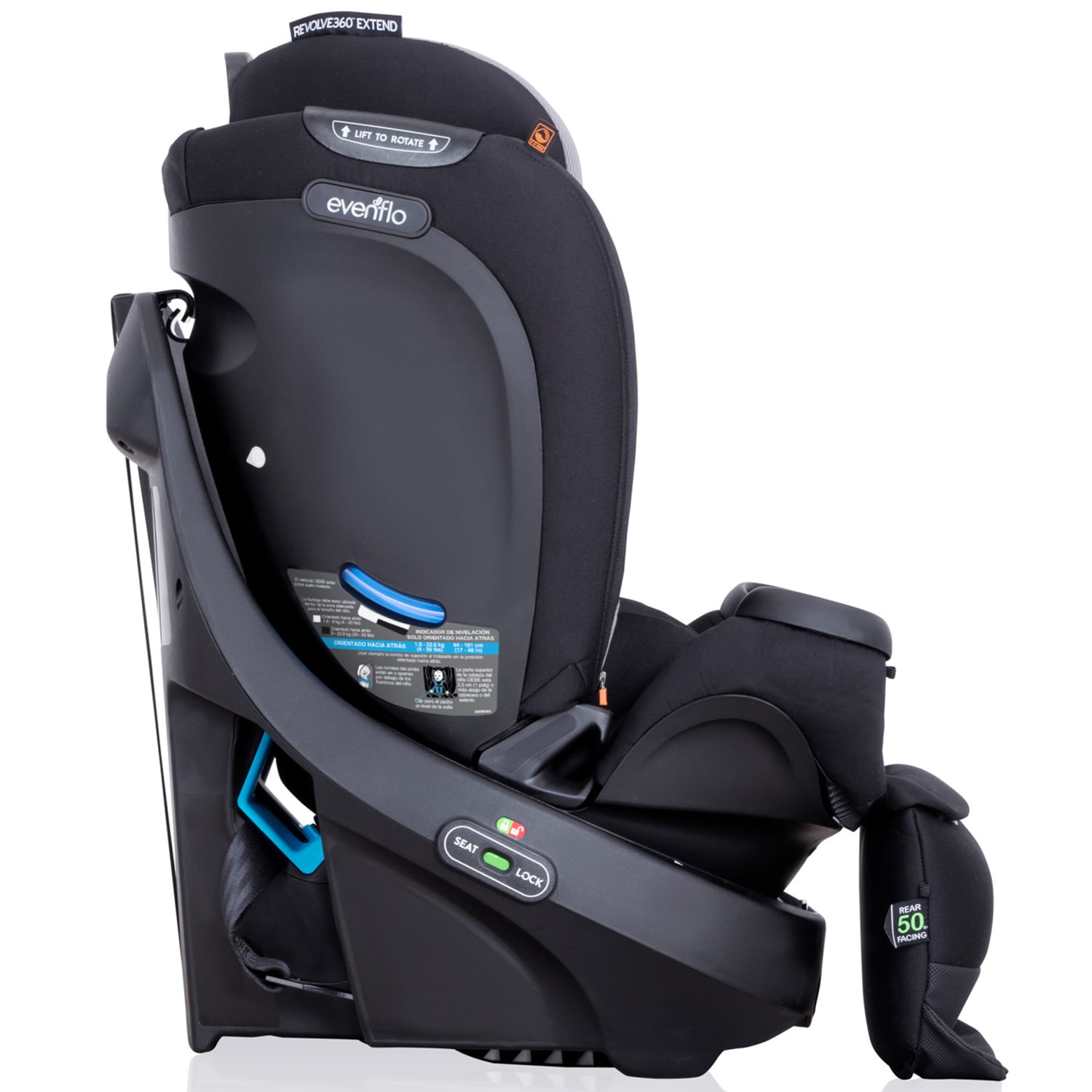 Evenflo Revolve360 Extend All-in-One Rotational Car Seat with Quick ...