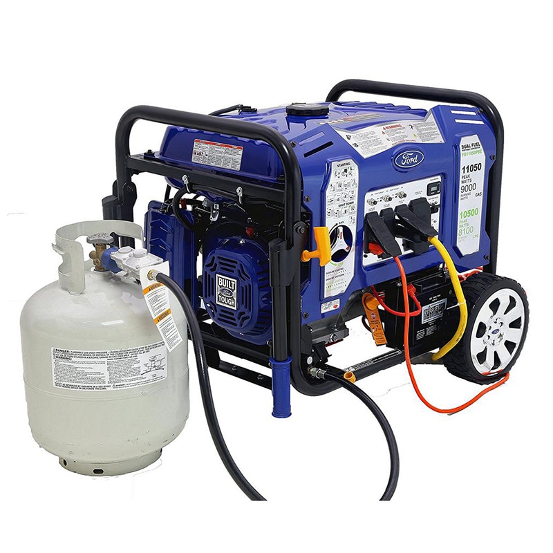 Ford 11,050 Watt DUAL FUEL 4 Cycle Propane and Gas Engine Generator | P ...
