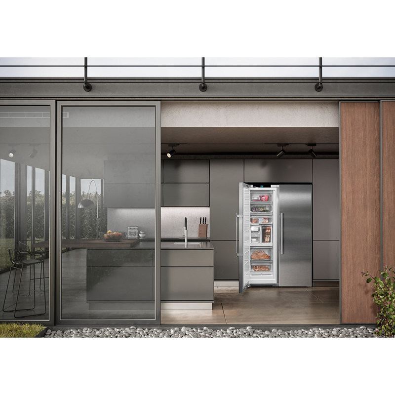 Liebherr 24 in. 9.8 cu. ft. Smart 7-Drawers Upright Freezer with Ice ...