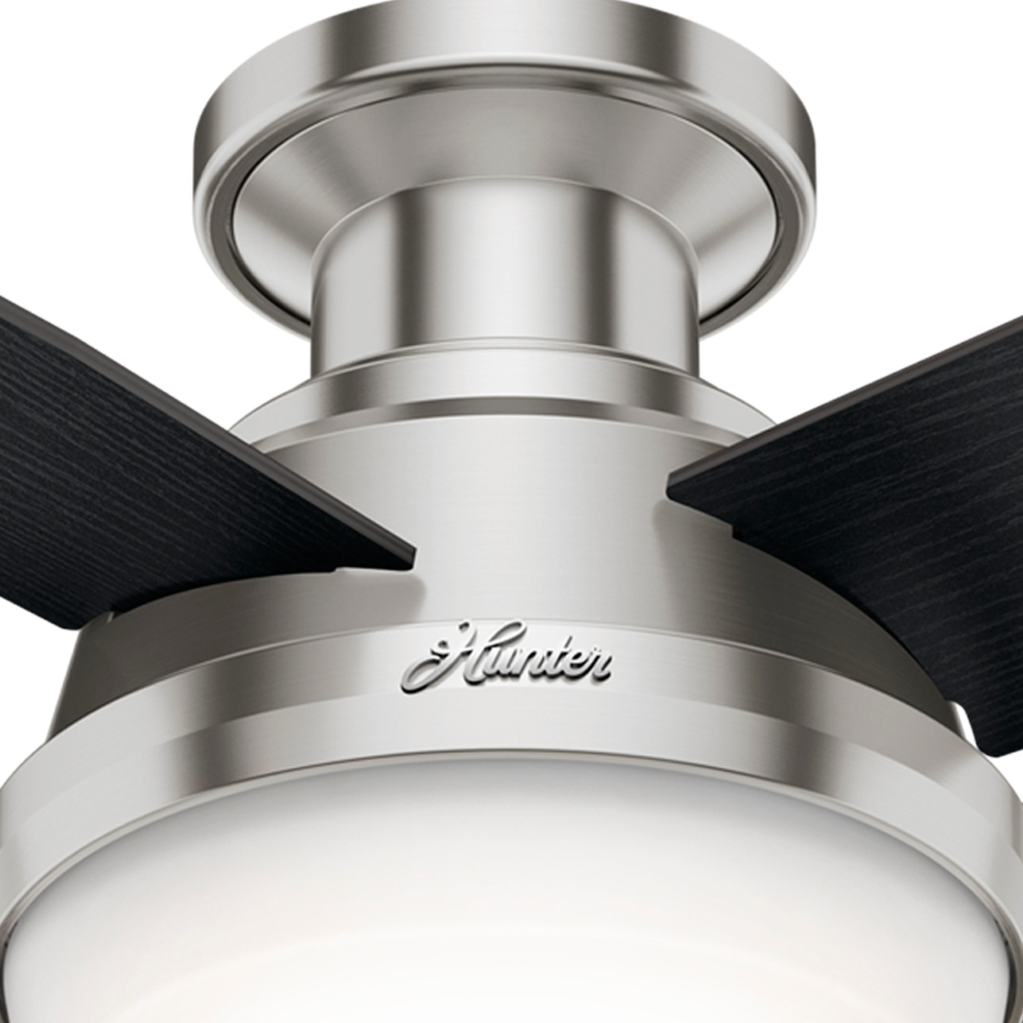 Hunter 44" Dempsey Low Profile Ceiling Fan with LED Light Kit and ...