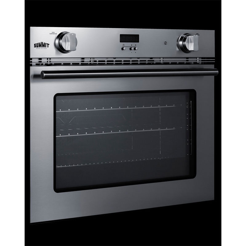 Summit 27 in. 3 cu. ft. Gas Single Wall Oven with Standard Convection ...