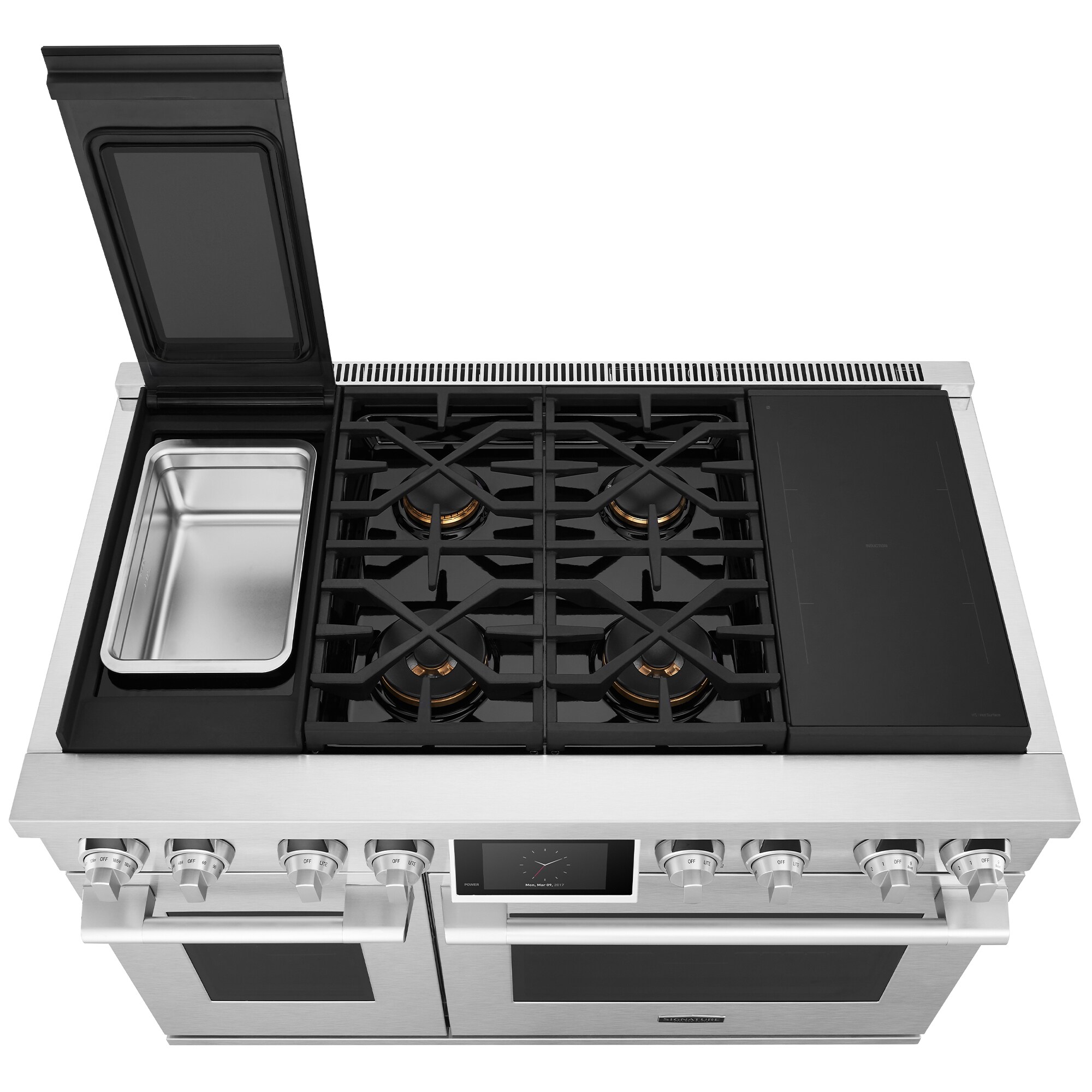 Signature Kitchen Suite 48 in. 7.9 cu. ft. Smart Standard Convection ...