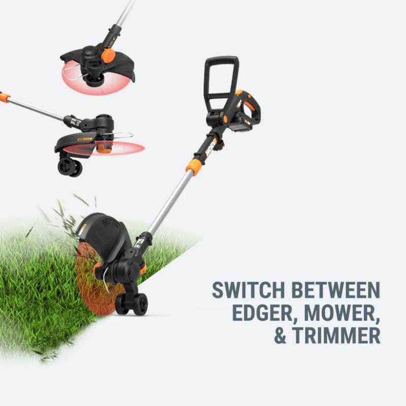 Worx 20V Power Share GT Revolution String Trimmer/Edge/Mini-Mower ...