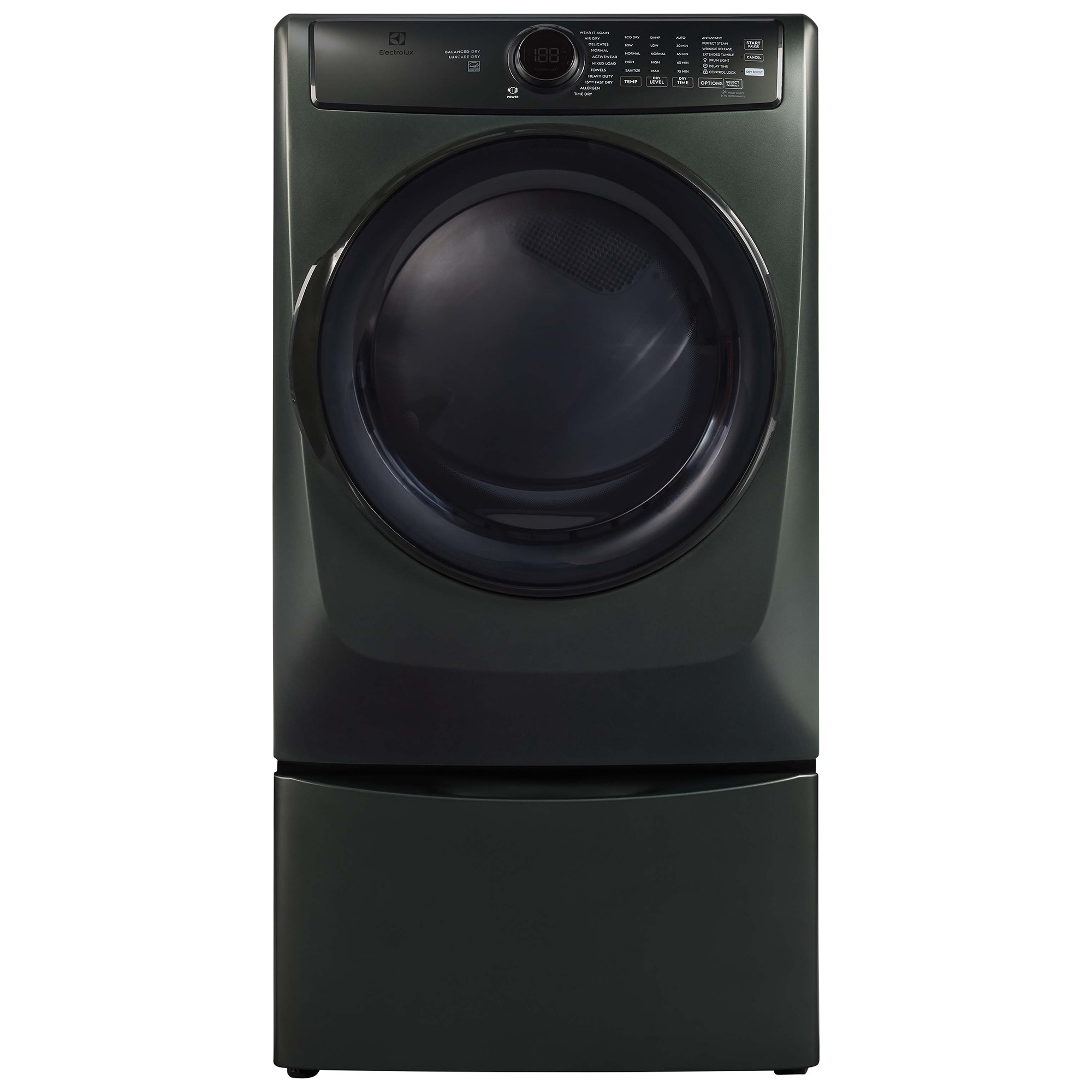Electrolux 27 in. 8.0 cu. ft. Stackable Electric Dryer with LuxCare Dry ...