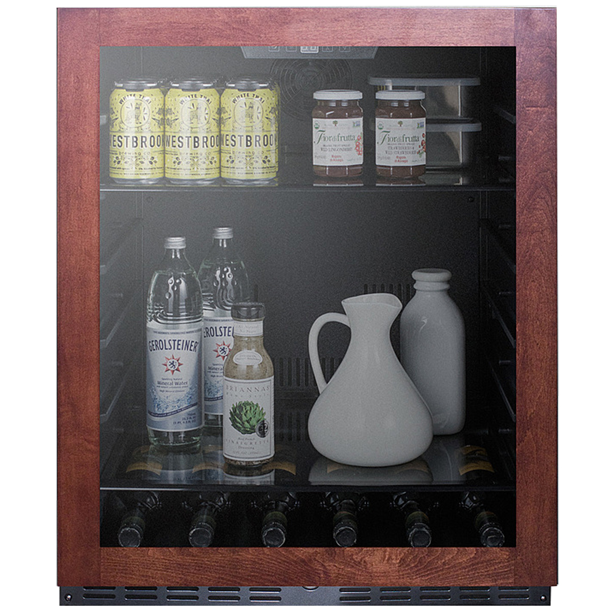 Summit 24 in. Built-In/Freestanding 4.6 cu. ft. Compact Beverage Center ...