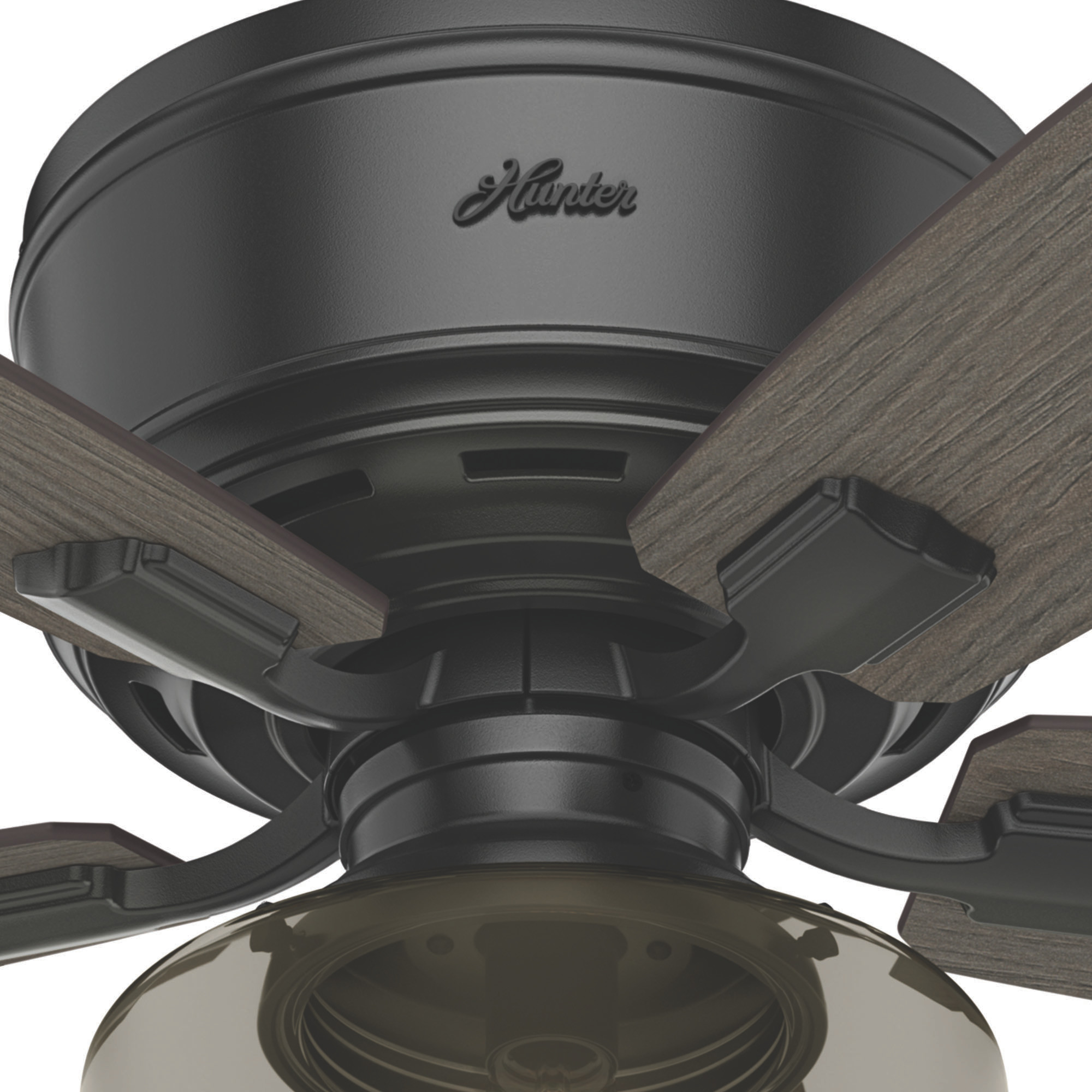 Hunter Bennett 52 in. Low Profile Ceiling Fan with LED Light Kit And ...