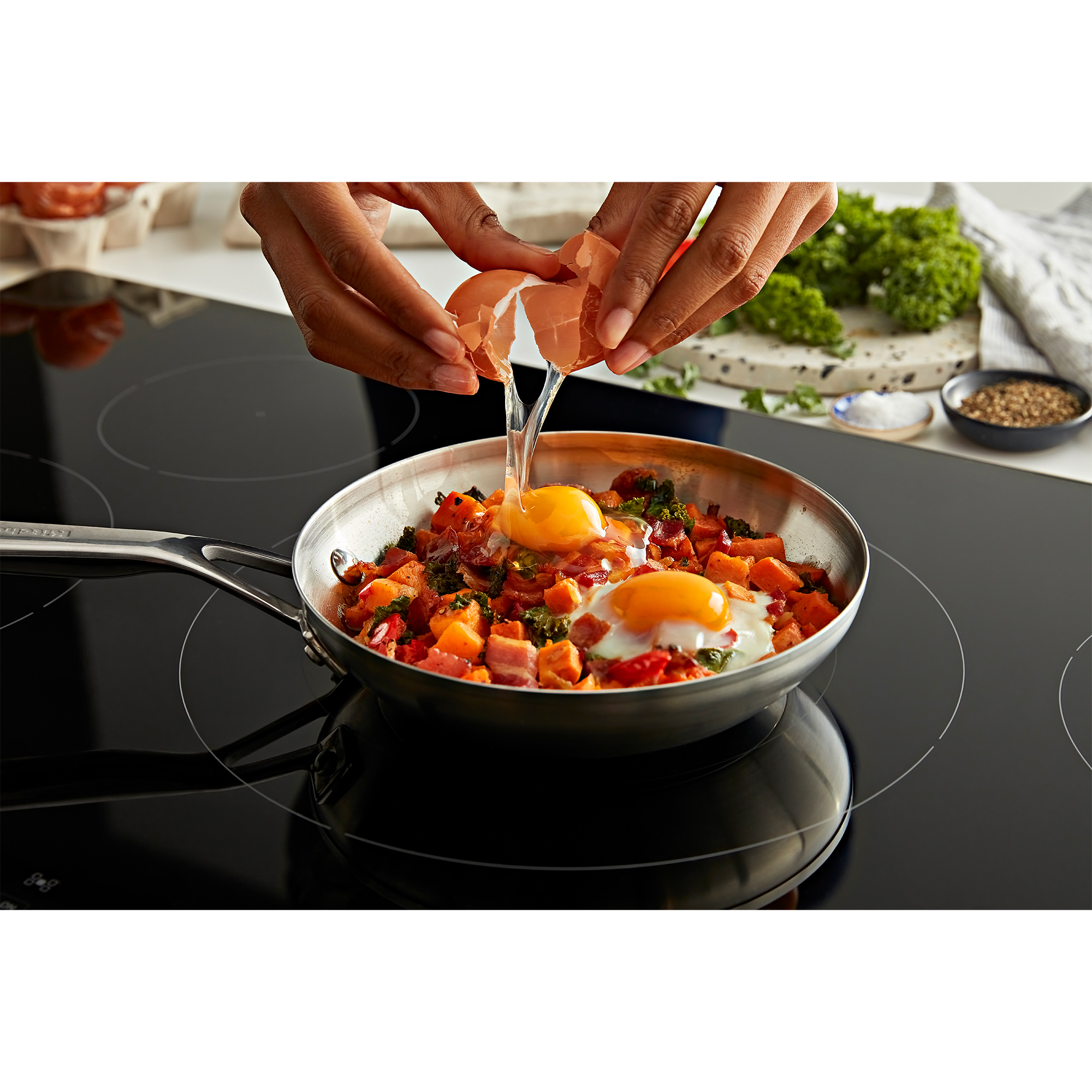 KitchenAid 36 in. 5-Burner Induction Cooktop with Simmer Burner & Power ...